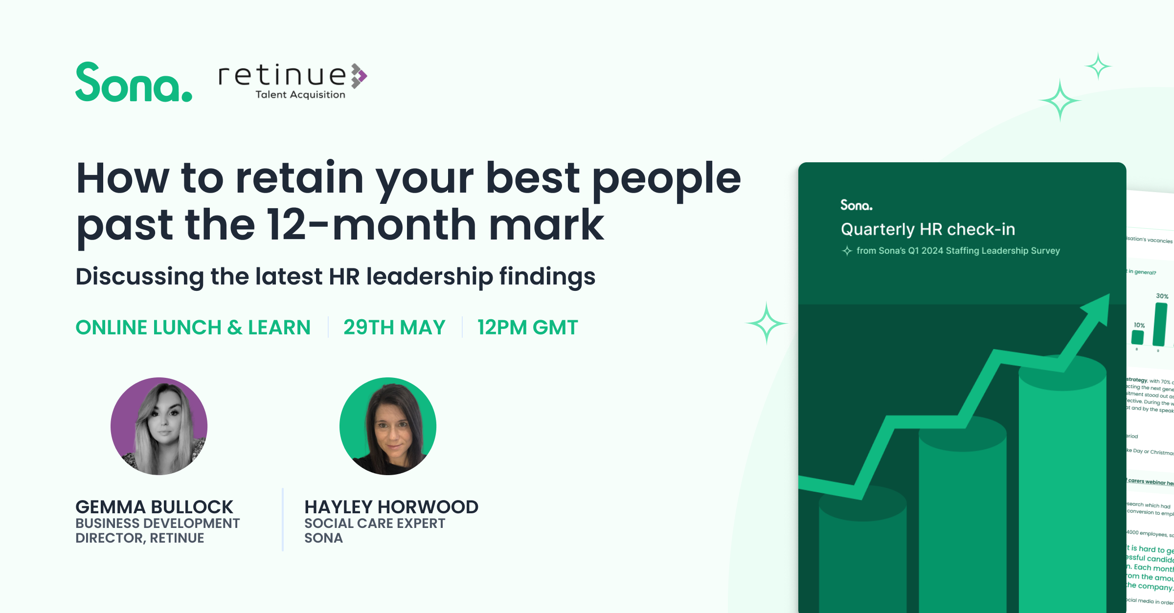 WEBINAR: How to retain your best people past the 12-month mark | Sona
